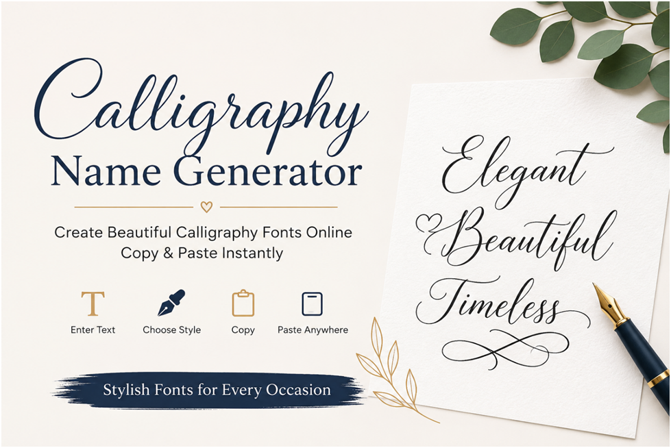Calligraphy Generator: Create Beautiful Calligraphy Fonts Online (2026 ...